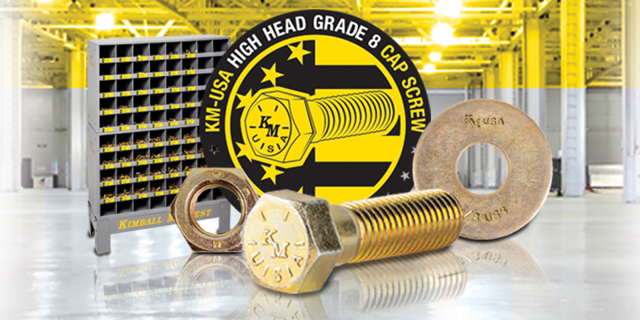 Kimball Midwest Launches KM-USA High Head Grade 8 Cap Screws